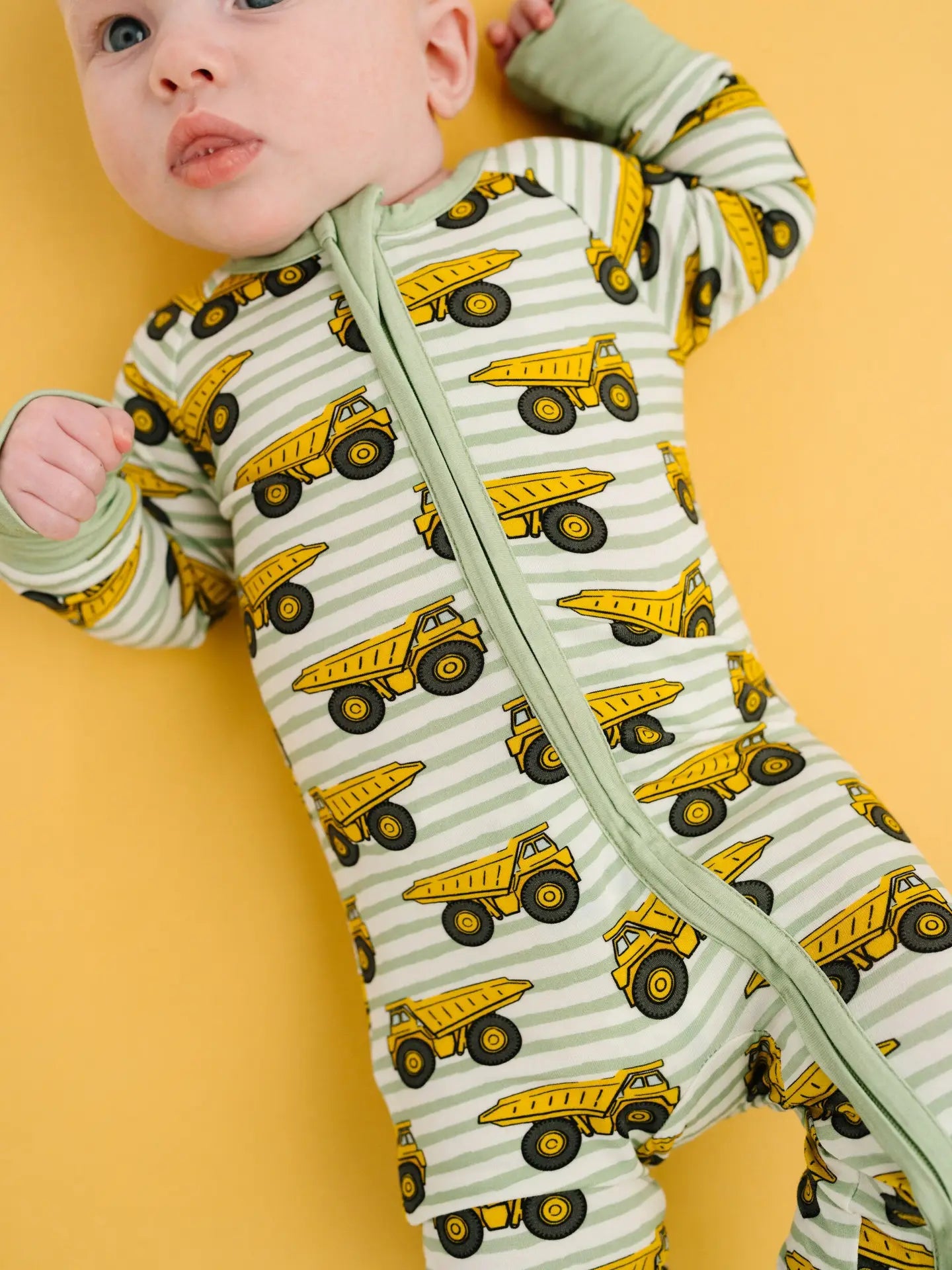 Dump Trucks Convertible Bamboo Sleeper – Sweet P Baby