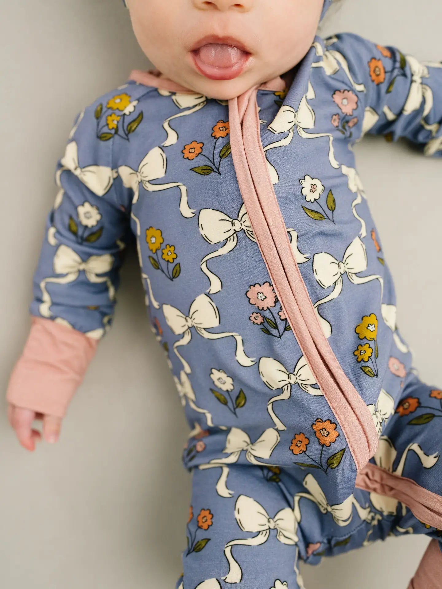 Bow Blooms Convertible Bamboo Sleeper – Sweet P Baby